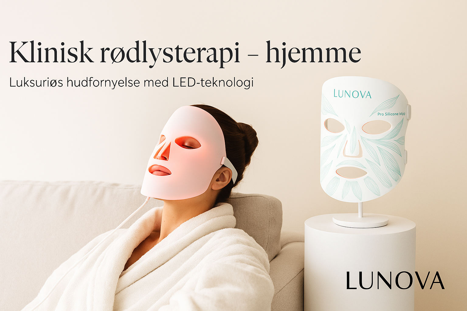 Slik virker LUNOVA LED Maske | Vitenskapen bak rødlysterapi